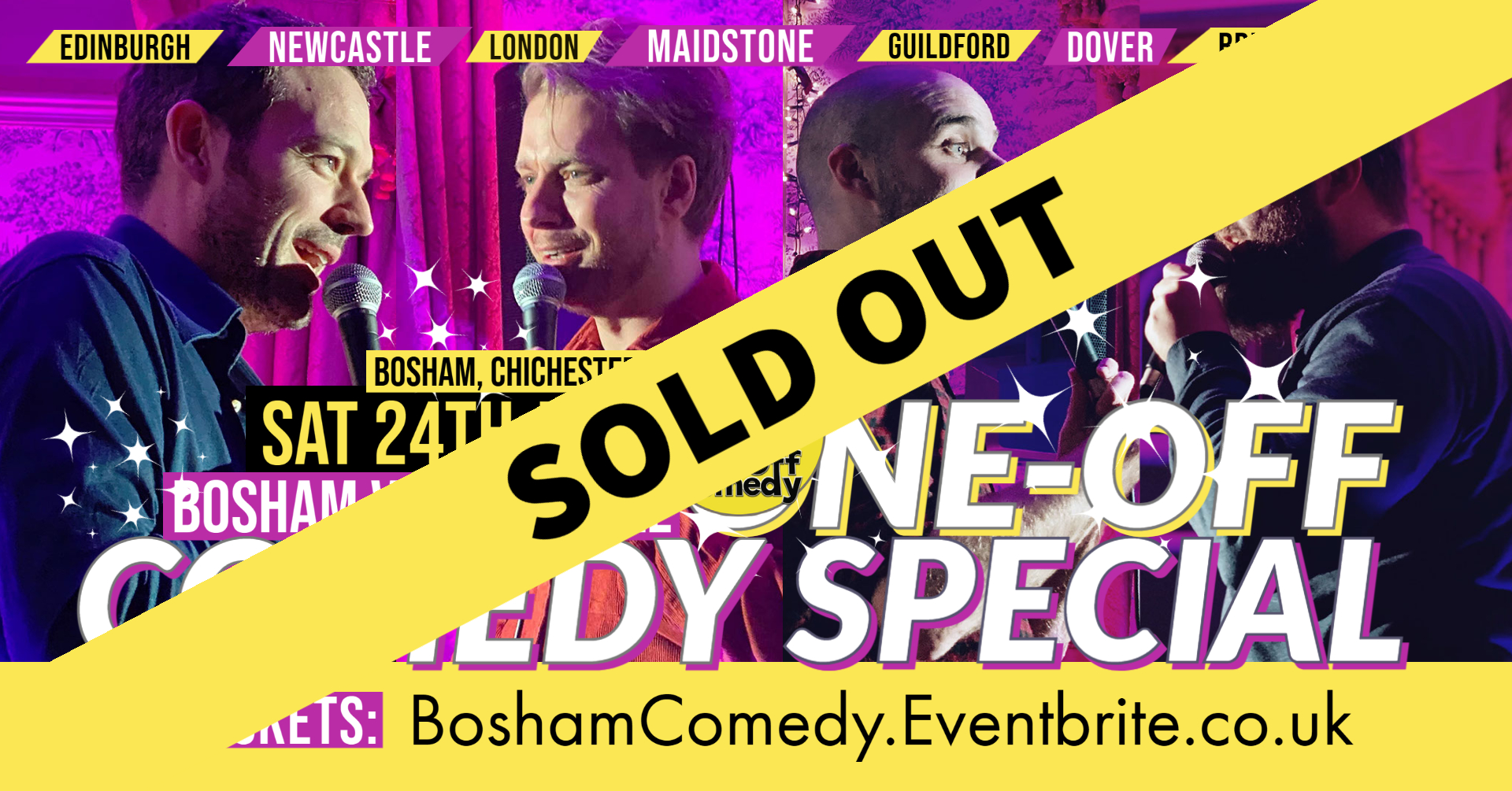 Chichester - One Off Comedy Special at Bosham Village Hall - One Off Comedy