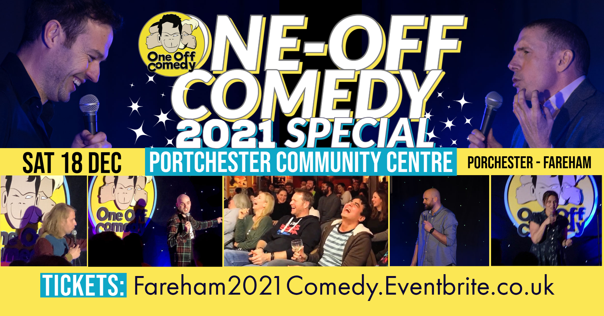Fareham - One Off Comedy 2021 Special @ Portchester Community Centre! - One Off Comedy
